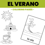 Summer Coloring Pages in Spanish - Little Spanish