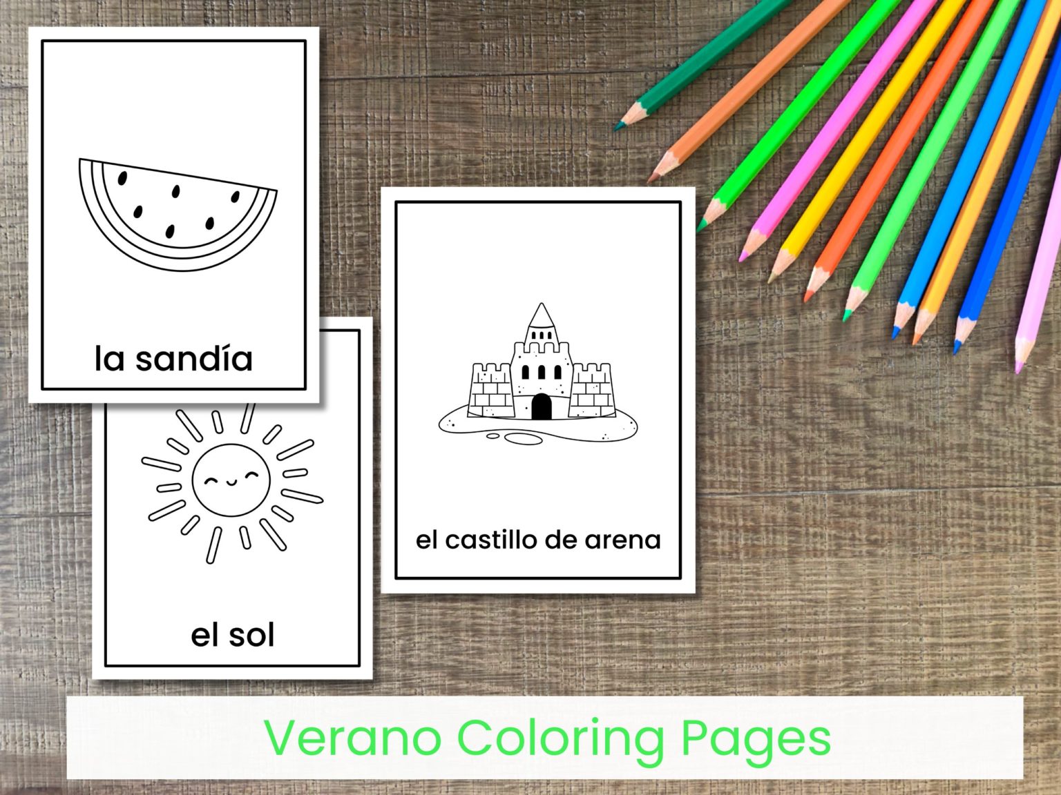 Dive into Spanish with Fall Coloring Pages for Kids - Little Spanish